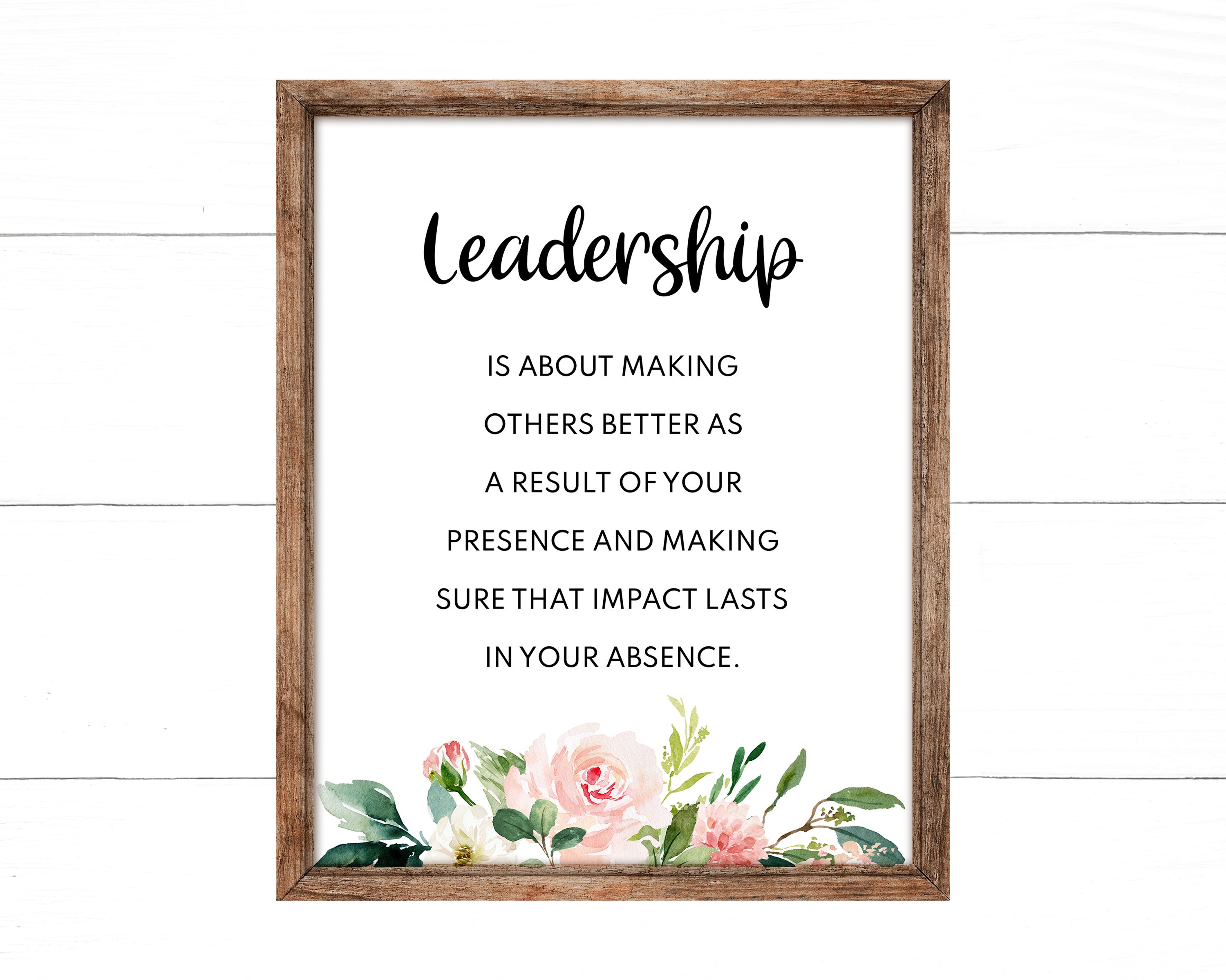 Leadership Printable Art Business Inspirational Prints | Etsy