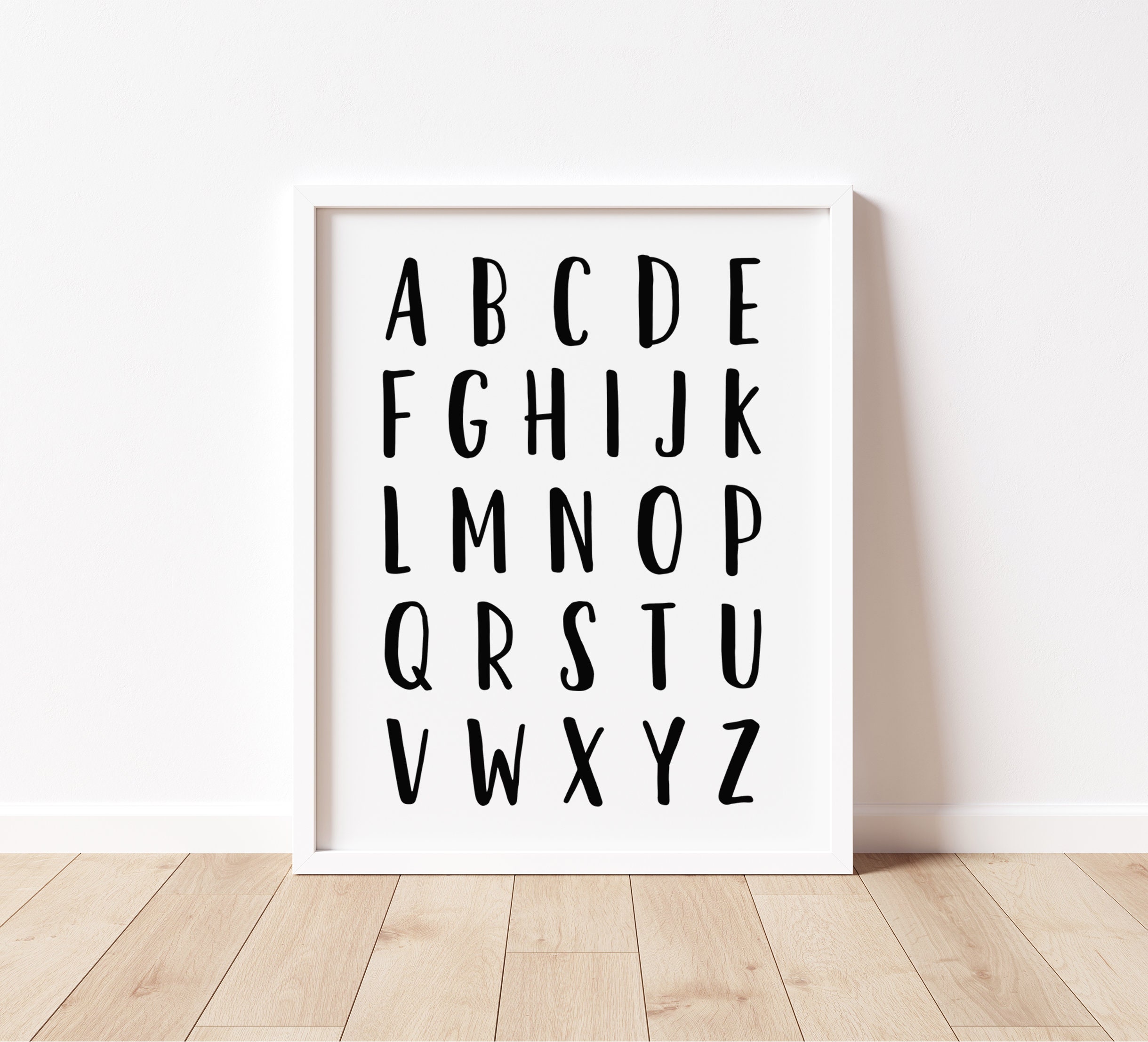 Alphabet Print Numbers Printable Homeschool Printables | Etsy