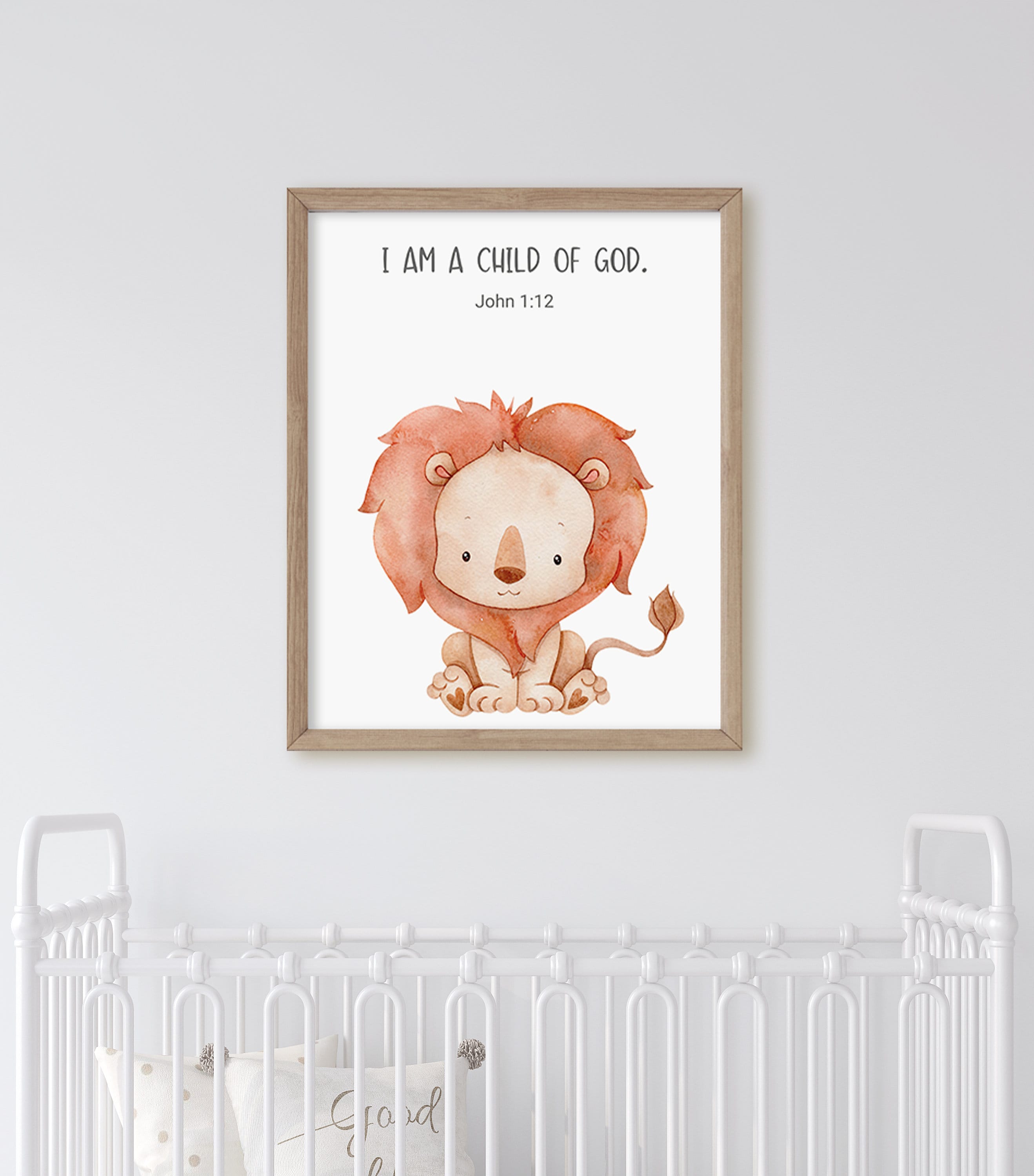 Set of 6 Kid's Bible Verse Prints Safari Animal Prints | Etsy
