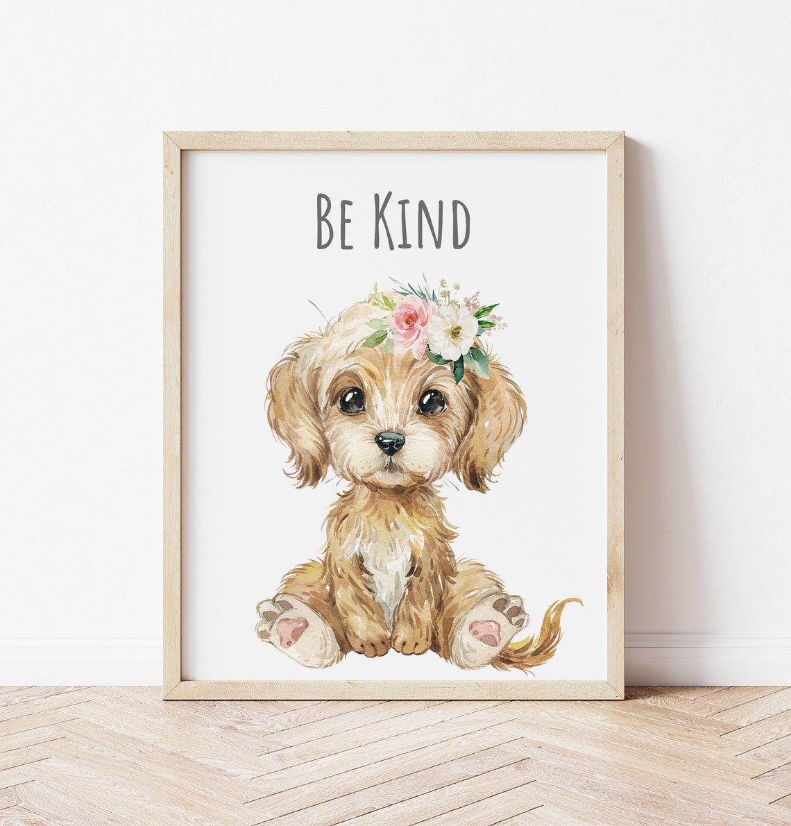 Girl Nursery Puppy Prints Nursery Wall Decor Cute Baby - Etsy