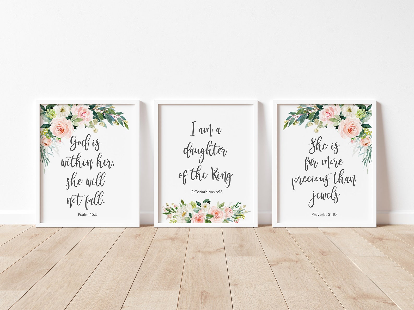 Baby Girl Nursery Bible Verses Christian Baby Gift Nursery - Etsy