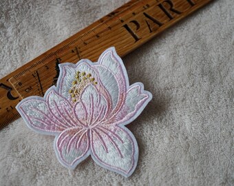 Lotus flower applique | Etsy