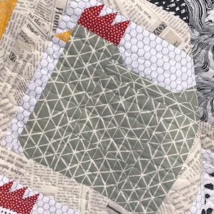Chicken Quilt, Hen & Chicks Patchwork, Quilt for Sale, Ready to Ship ...