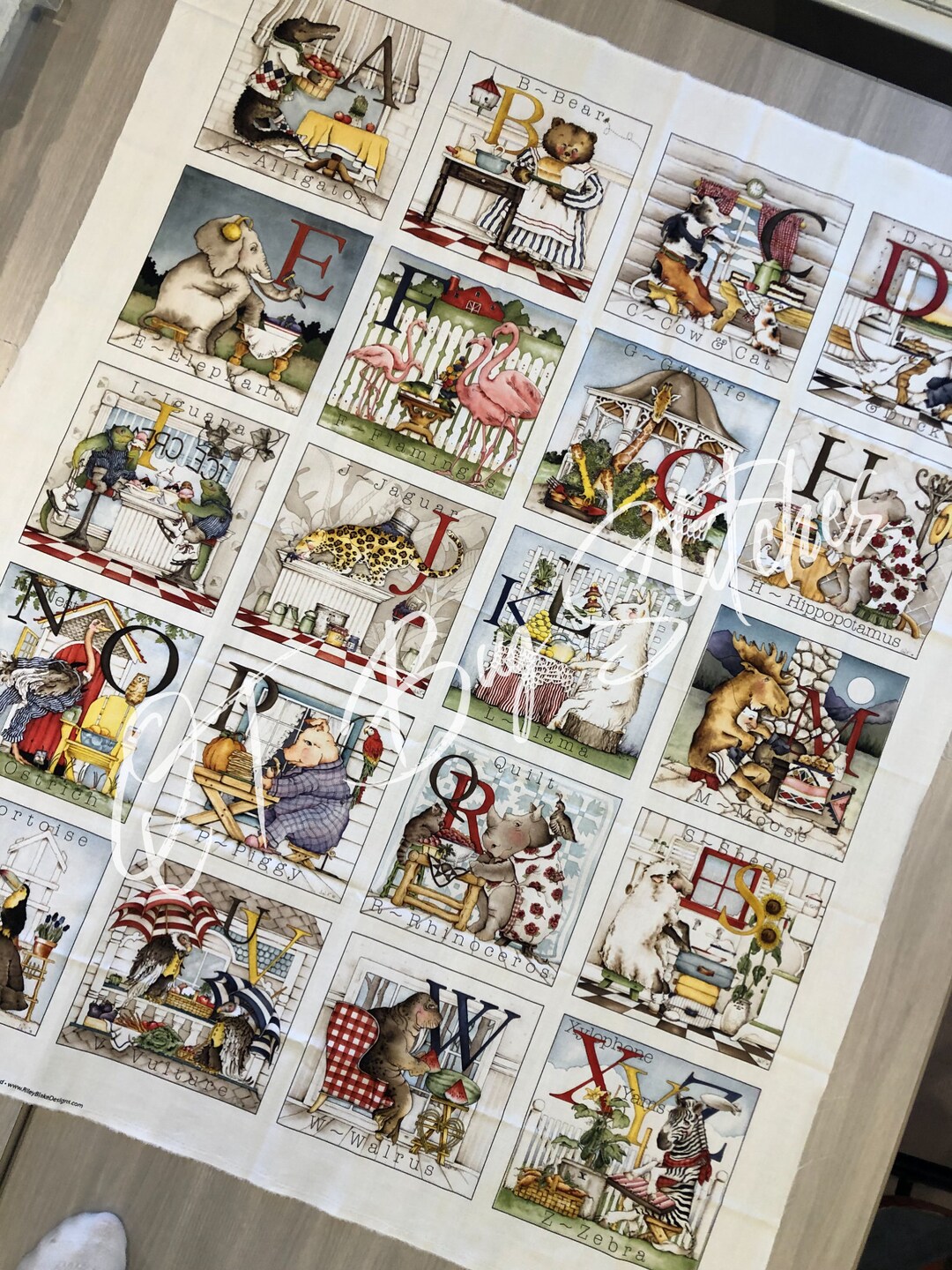 Riley Blake Animal Alphabet Quilt Panel Last Panel for Sale - Etsy