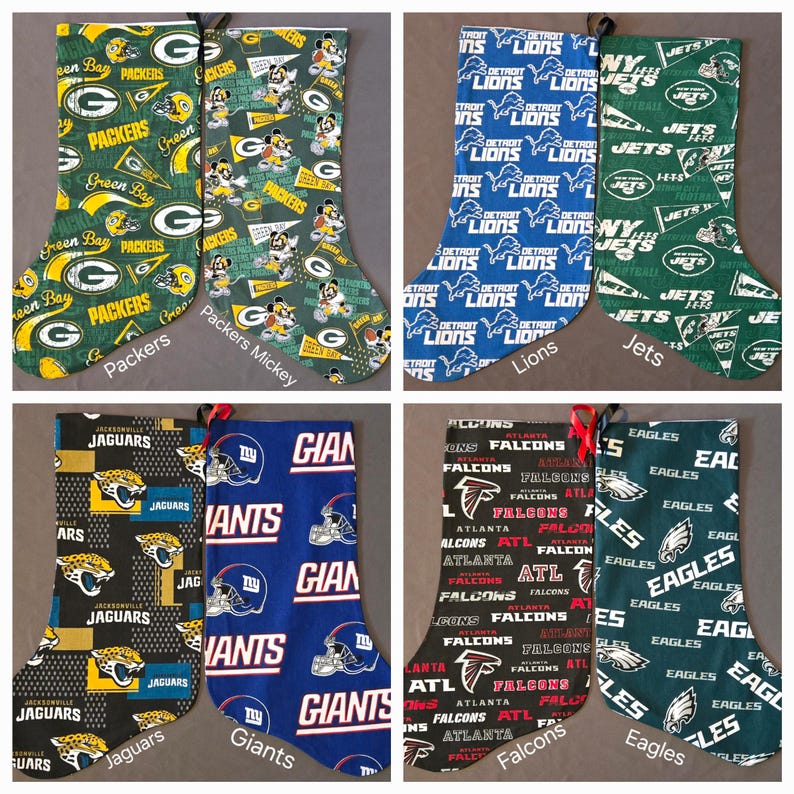 Sports Team Christmas Stockings - Etsy