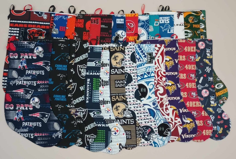 Sports Team Christmas Stockings - Etsy