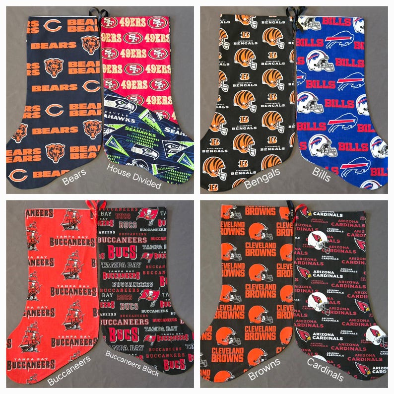 Sports Team Christmas Stockings - Etsy