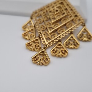Monet, 60s Vintage Gold Plated Brooch, With Dangling Charms - Etsy