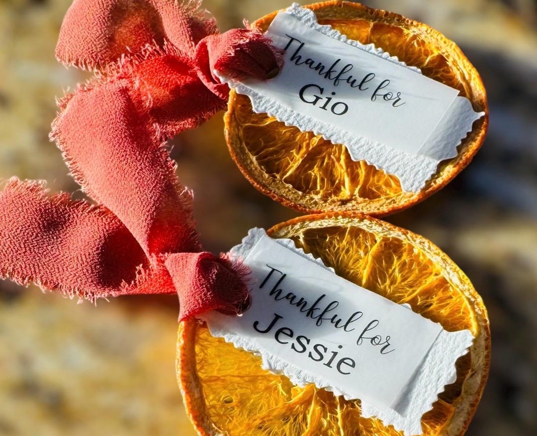 Thanksgiving Place Setting Name Card Dinner Party Decor Party Favors ...