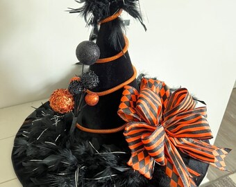 Halloween Decor, Witch Hat, 7.5 In. Tall X 10 In. Width - Halloween ...