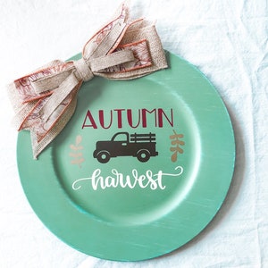 Decorative Fall Charger Plate - Etsy