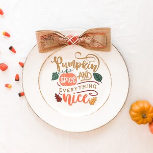 Decorative Fall Charger Plate - Etsy