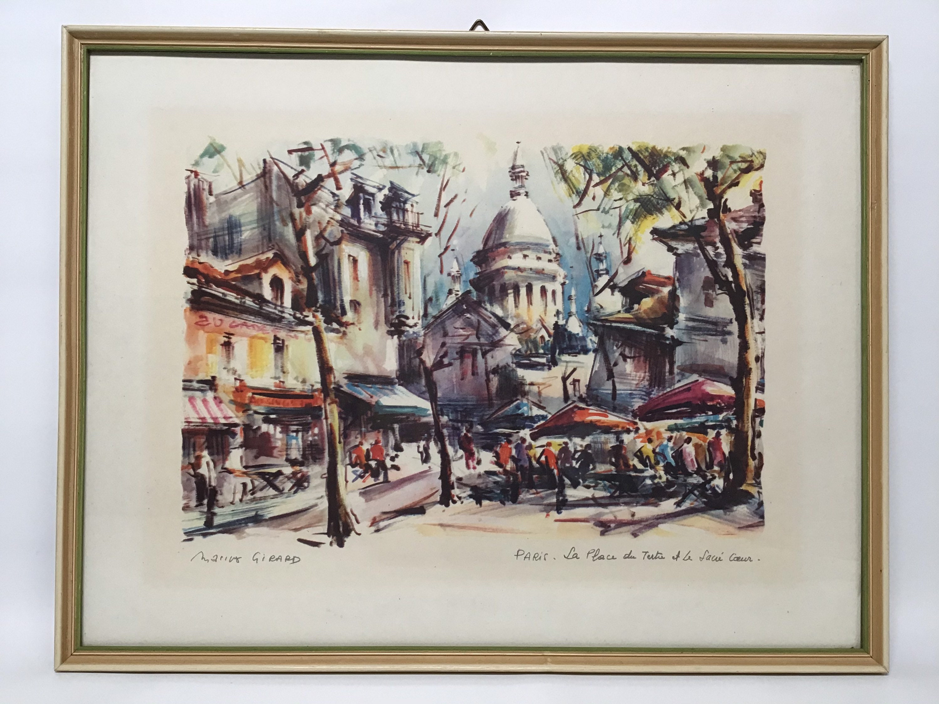 Vintage Marius Girard / Paris Watercolor Prints - Etsy