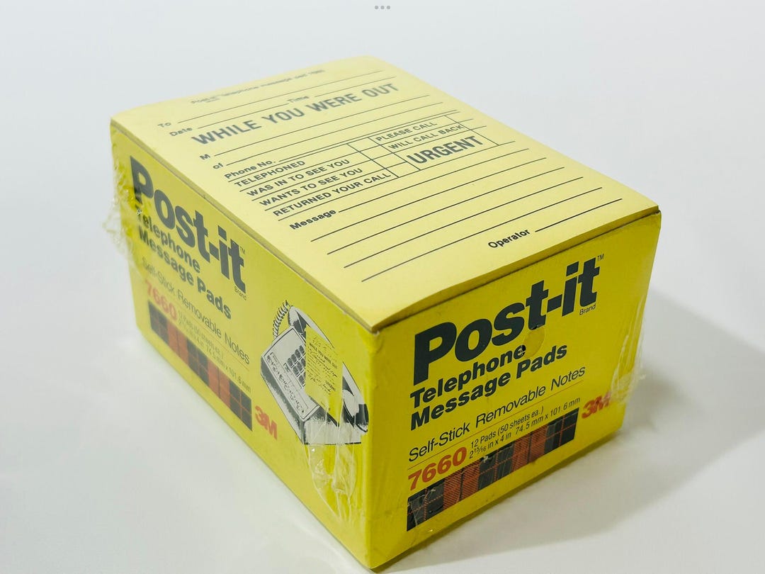 Vintage Post-it Telephone Message Pads - Etsy
