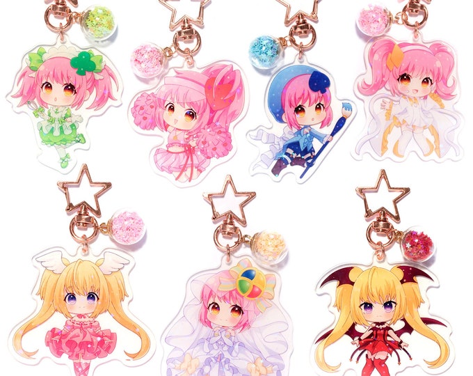 Shugo Chara Holographic Acrylic Keychains - Etsy