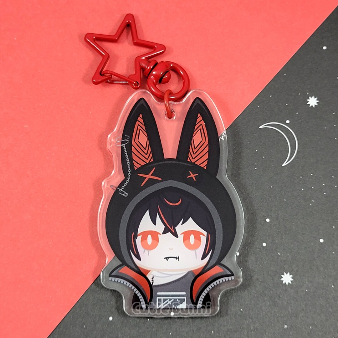K9kuro Acrylic Charm Keychain | Vshojo Vtuber - Etsy