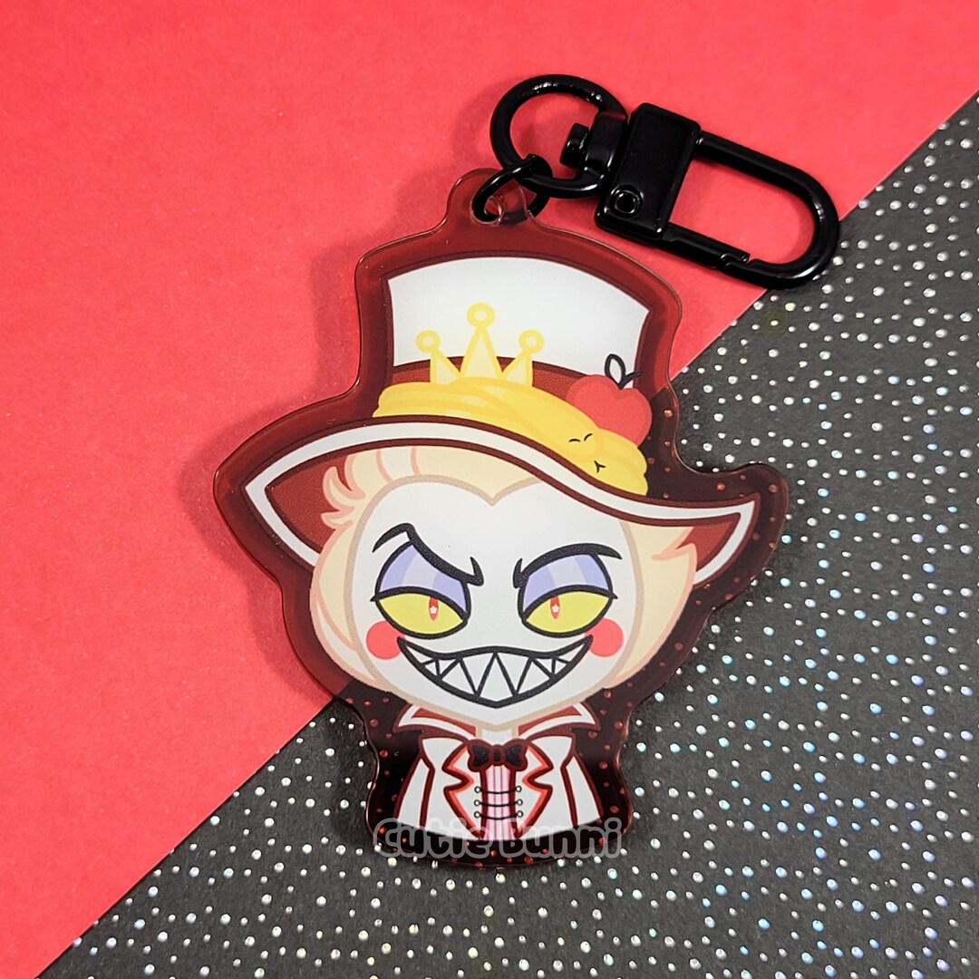 Lucifer Morningstar Acrylic Charm Keychain | Hazbin Hotel - Etsy