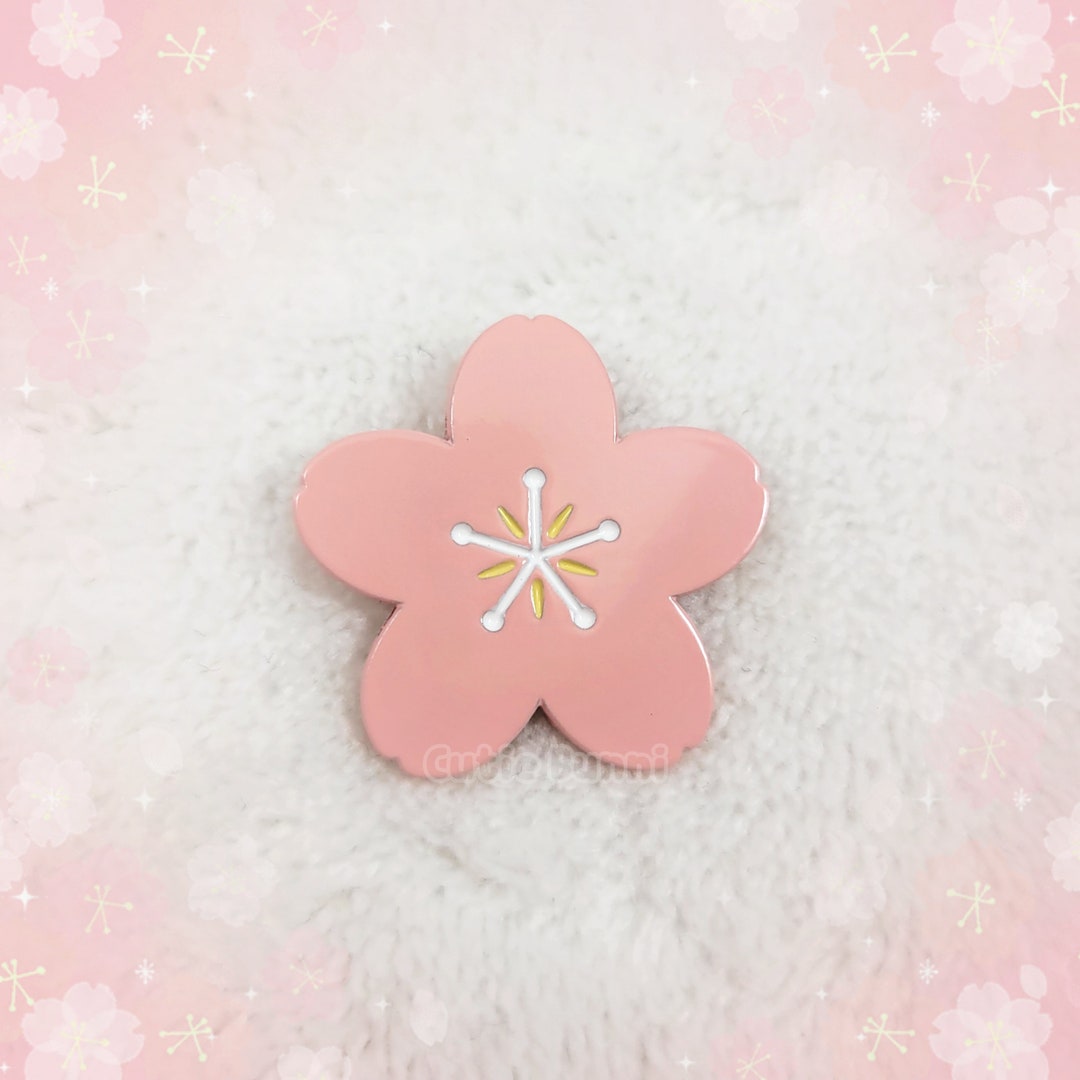 Sakura Flower Mini Enamel Pin | Cherry Blossom Cute Kawaii Gift - Etsy
