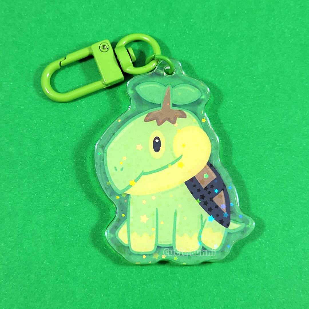 Turtwig Acrylic Charm Keychain - Etsy