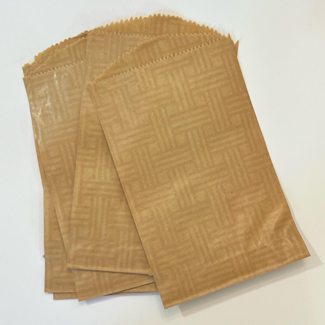 Set of Six Small Vintage Merchandise Bags. Journal Pocket. Tuck Spot ...