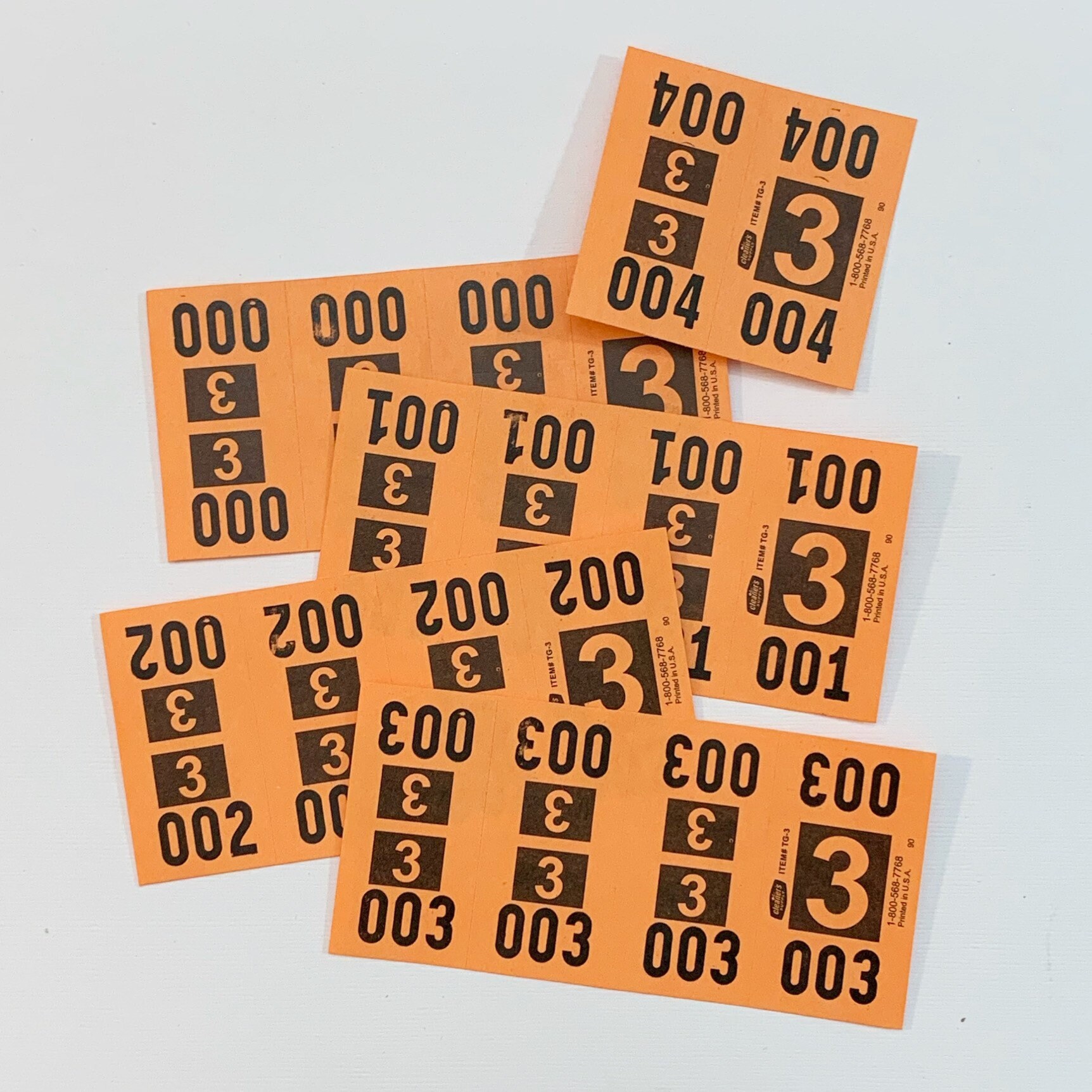 Set of 18, New Dry Cleaning Tickets. Page Tabs. Junk Journal Supply ...