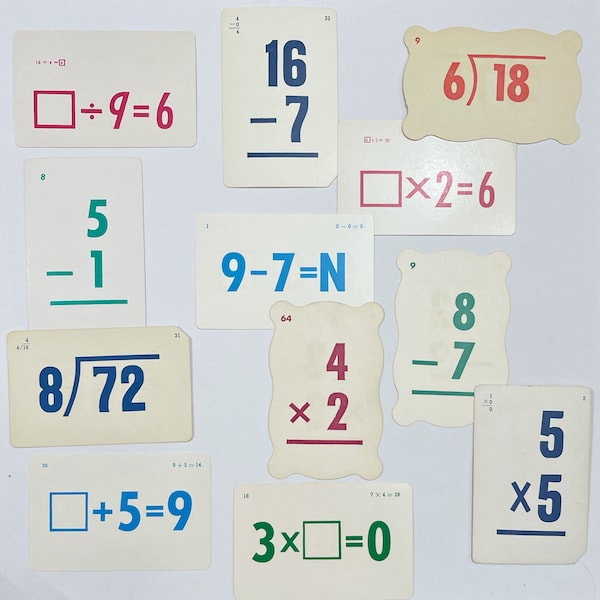 Set of Flash Cards - Etsy