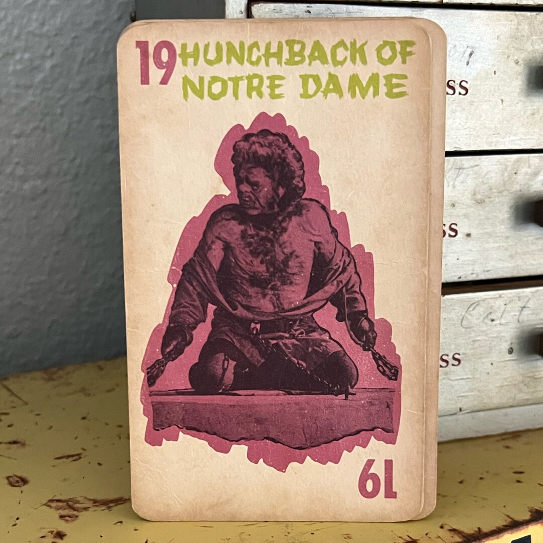 1964 the Hunchback of Notre Dame. Monster Game Card 19. Halloween ...