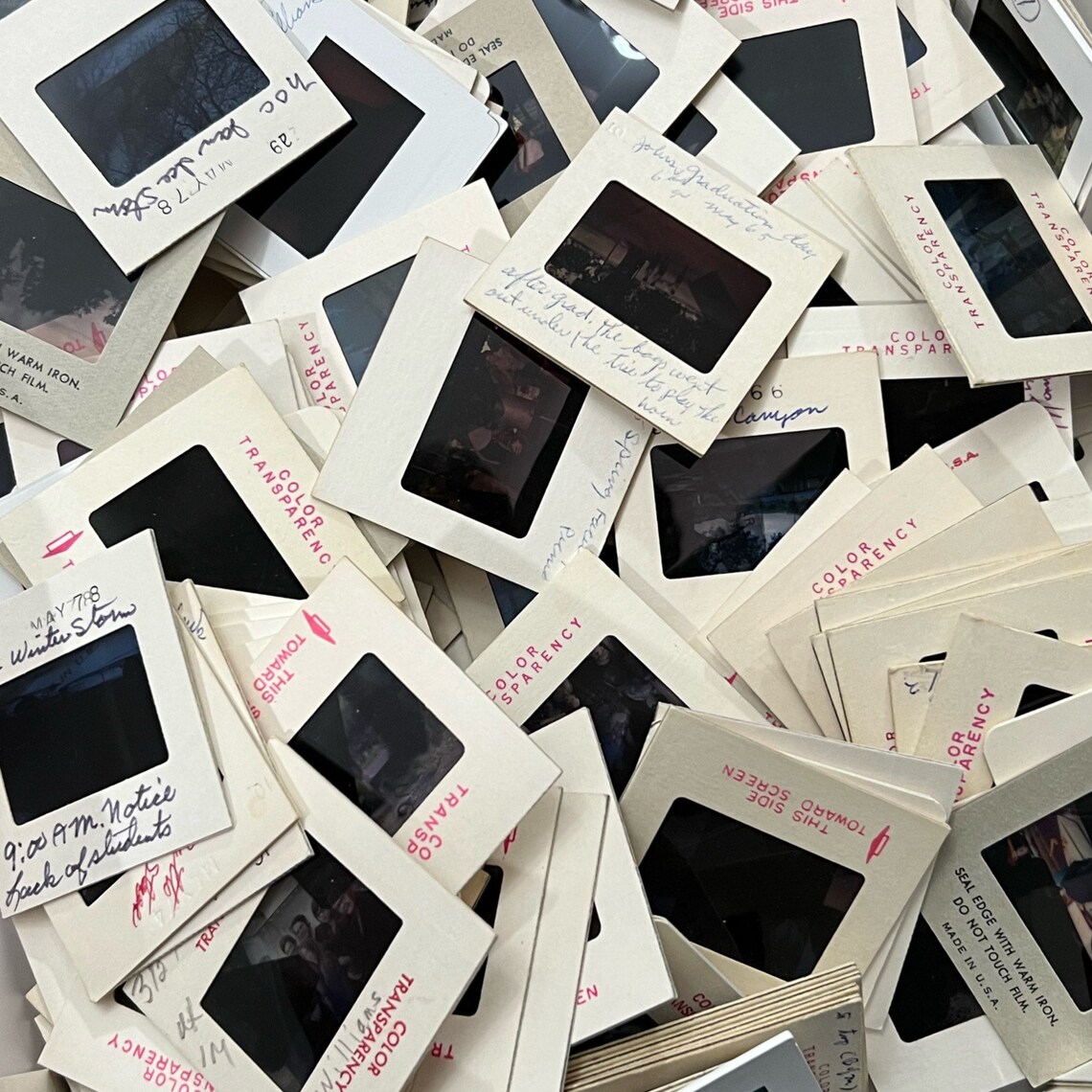 24 Vintage Photograph Slides. Ektachrome.. 1970s. Junk Journal Supply ...