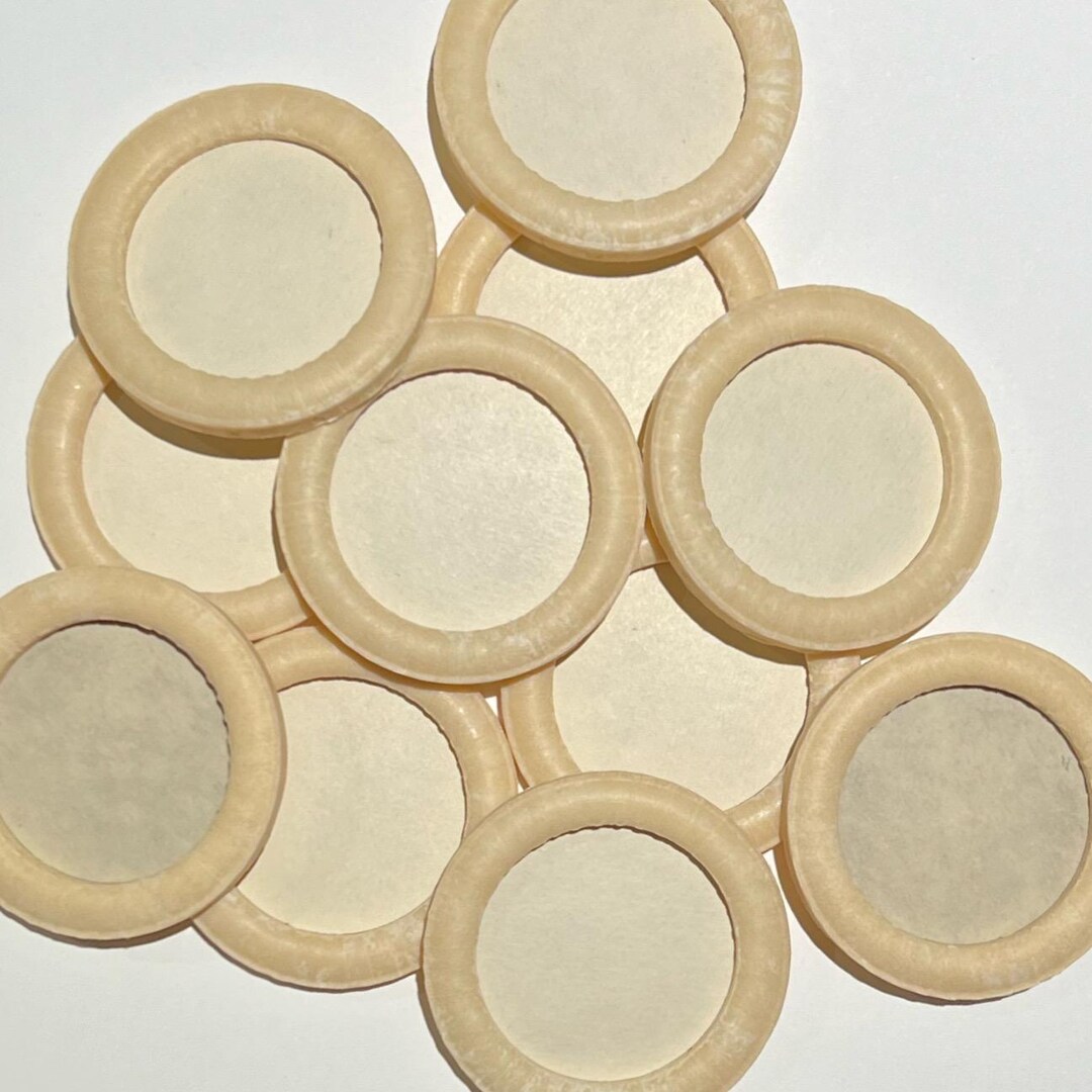 Set of 8 Vintage Waxed Dairy Milk Caps. Junk Journal Supply. Banner ...
