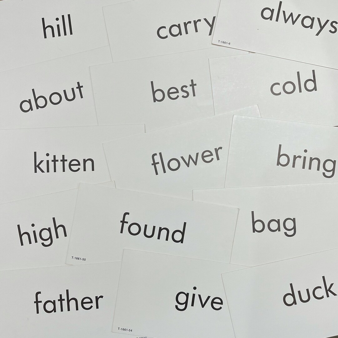 Set of 12 Word Flash Cards. School. Vocabulary. Junk Journal Supply - Etsy