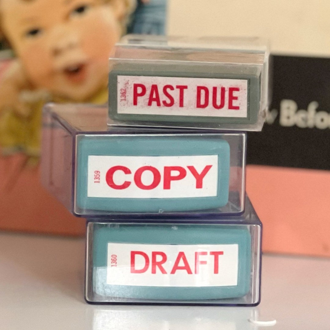 Set of Three, Xstamper Self Inking Stamps. Junk Journal Supply - Etsy