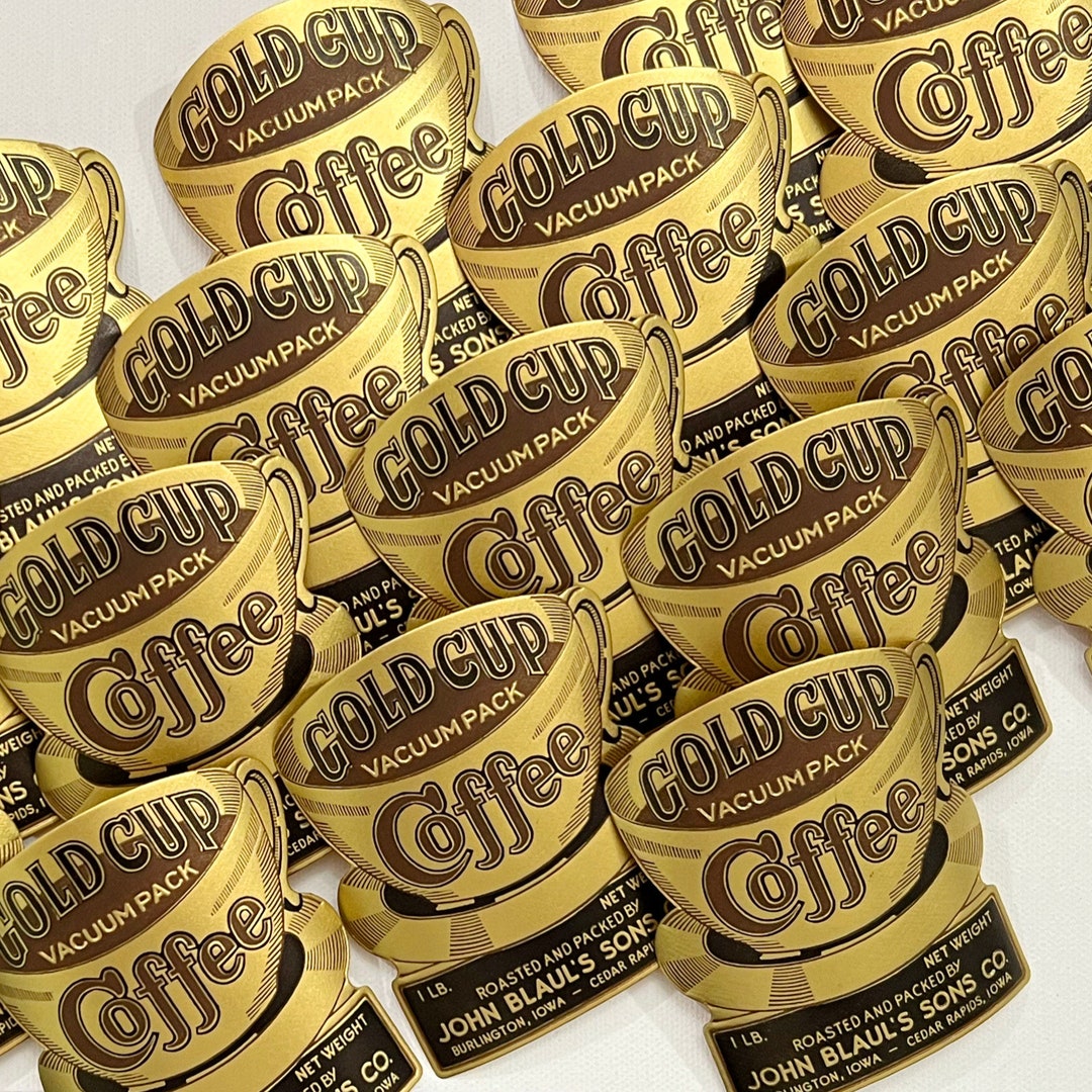 Set of 4 Vintage, 1 Lb. Coffee Labels. Cedar Rapids, Iowa. Junk Journal ...