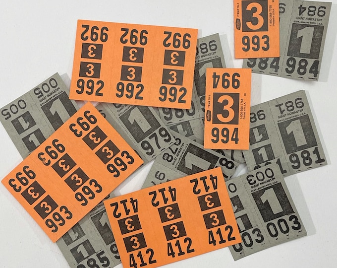 Set of 18 Orange and Black Dry Cleaning Tickets. 31. - Etsy