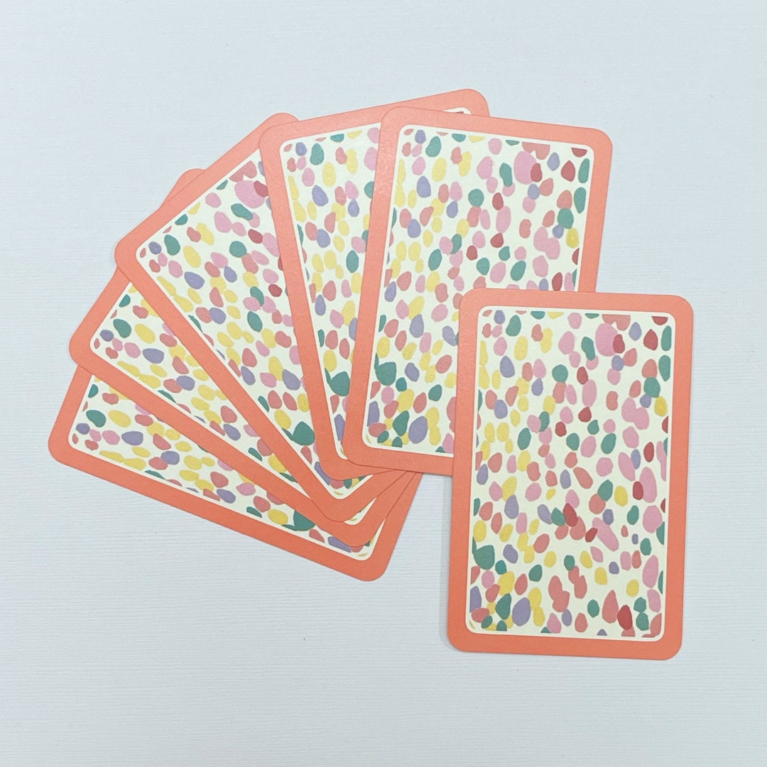 Set of 6 Vintage Hallmark Playing Cards. Pink Blue. Jelly Beans. Spring ...