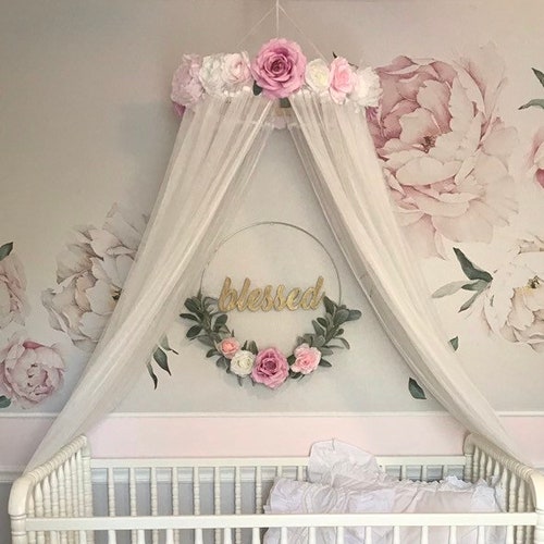 Custom Flower Canopy Bed Canopy Floral Canopy Reading | Etsy