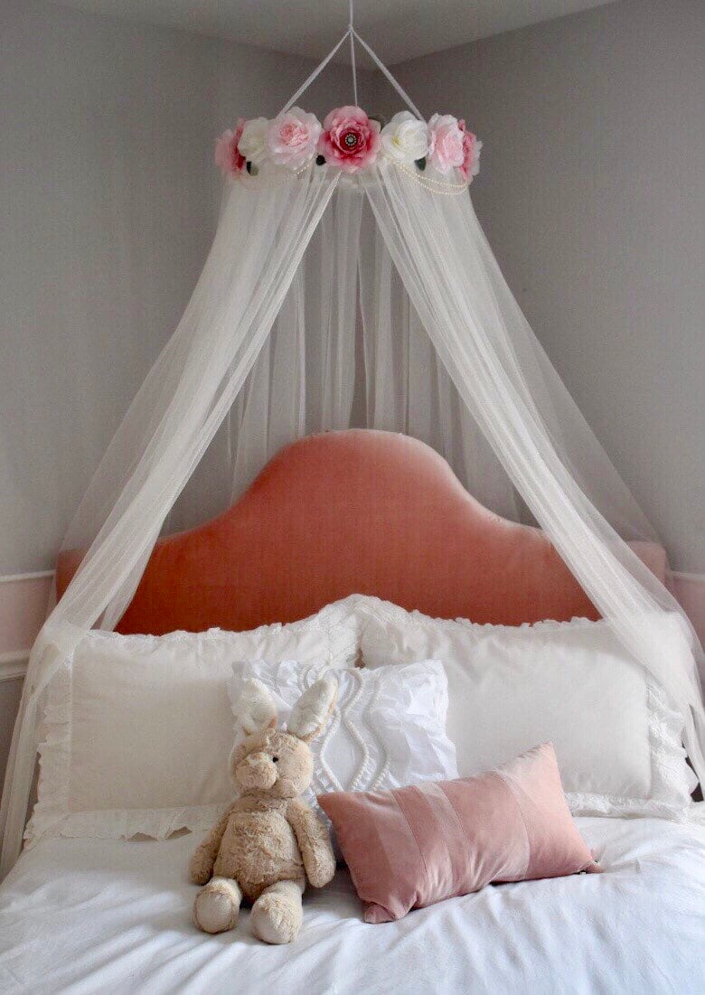 Rhinestone Flower Canopy, Bed Canopy, Floral Canopy, Flower Canopy ...