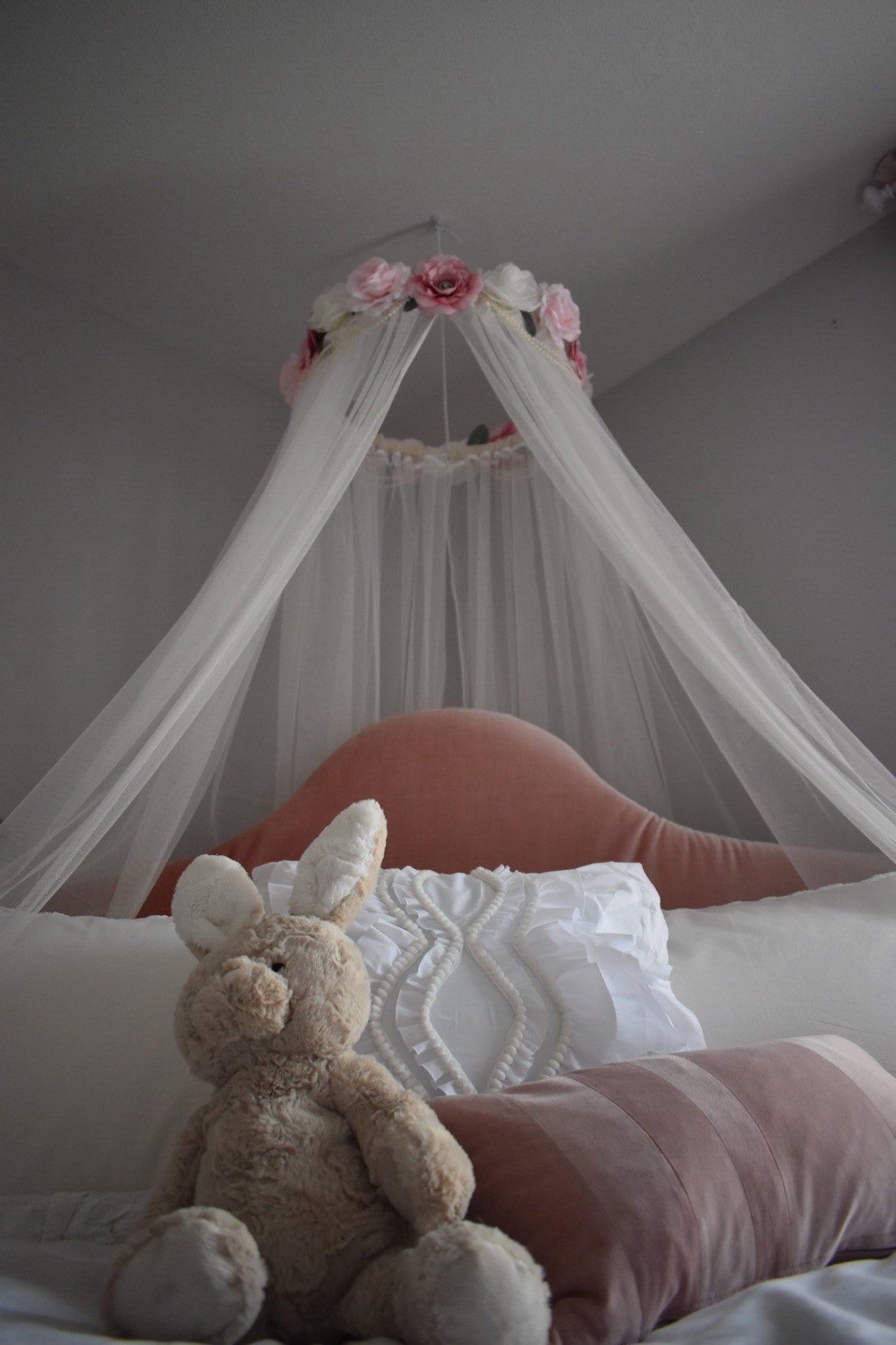 Rhinestone Flower Canopy, Bed Canopy, Floral Canopy, Flower Canopy ...