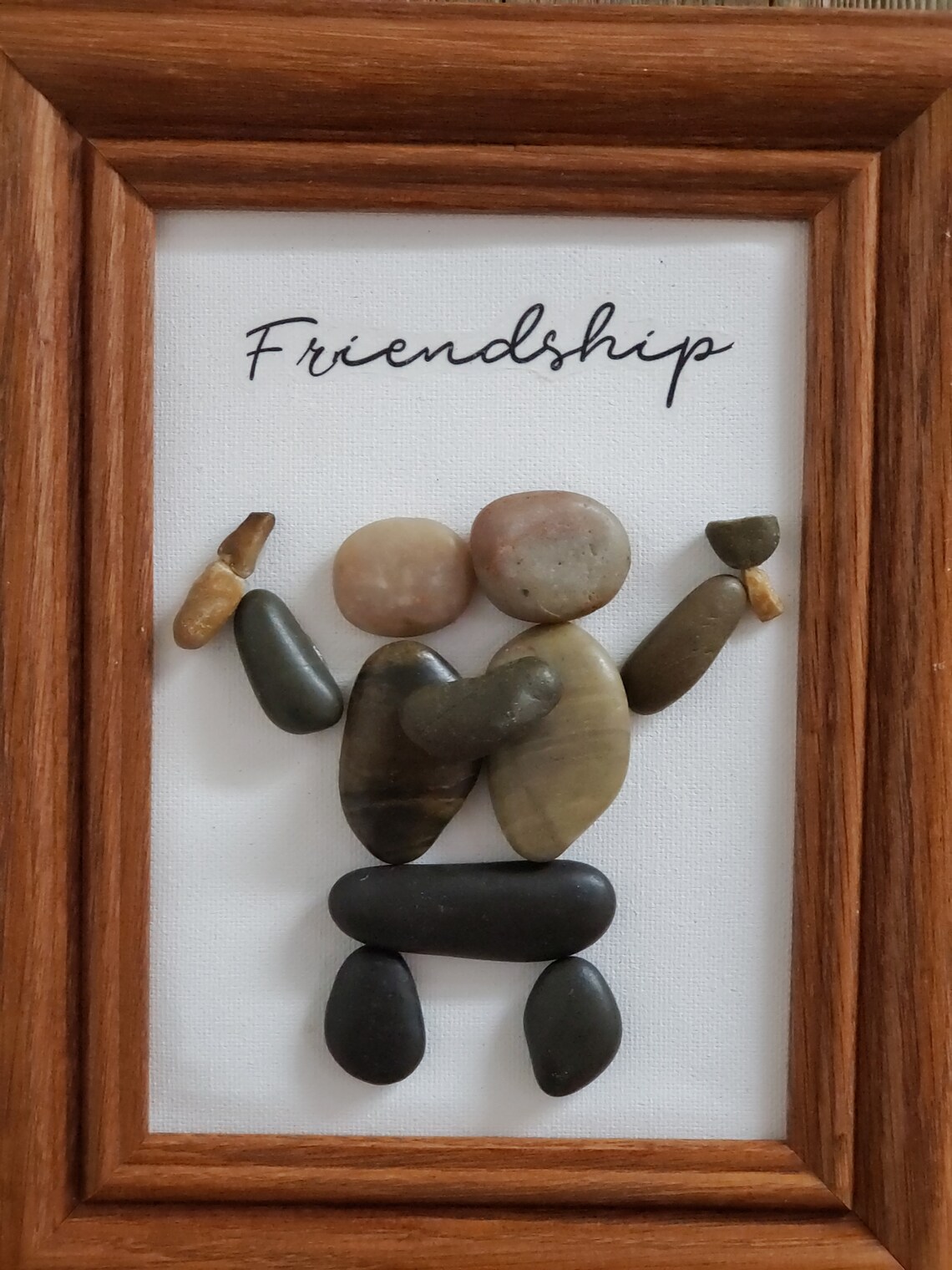 Pebble Art, Friendship, Friends, Unique Gift, Best Friends, Drinking ...