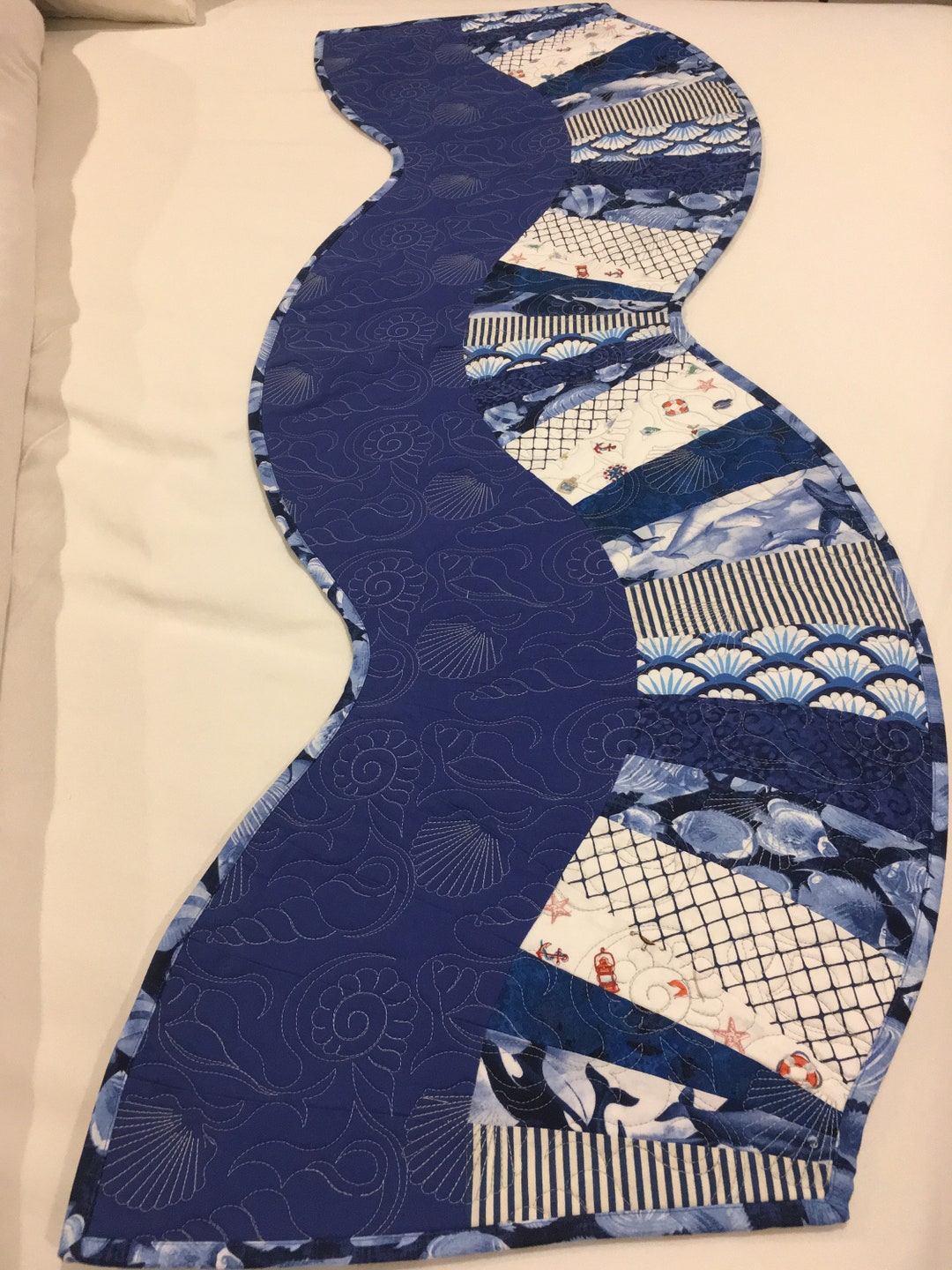 Ocean Wave Table Runner - Etsy