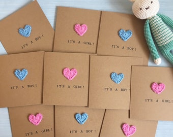 Gender reveal card | Etsy