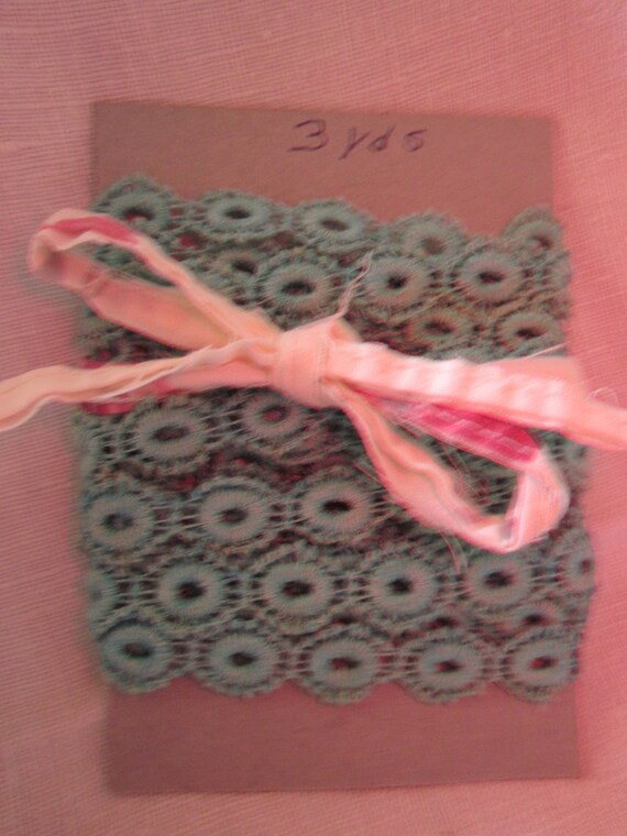 3 Yards Vintage Teal Gimp / Braid/ Upholstery Trim - Etsy