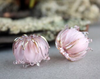 Lampwork Flower Beads | Etsy