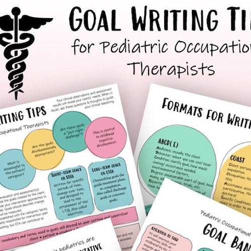 Pediatric Occupational Therapy Goal Bank - Etsy