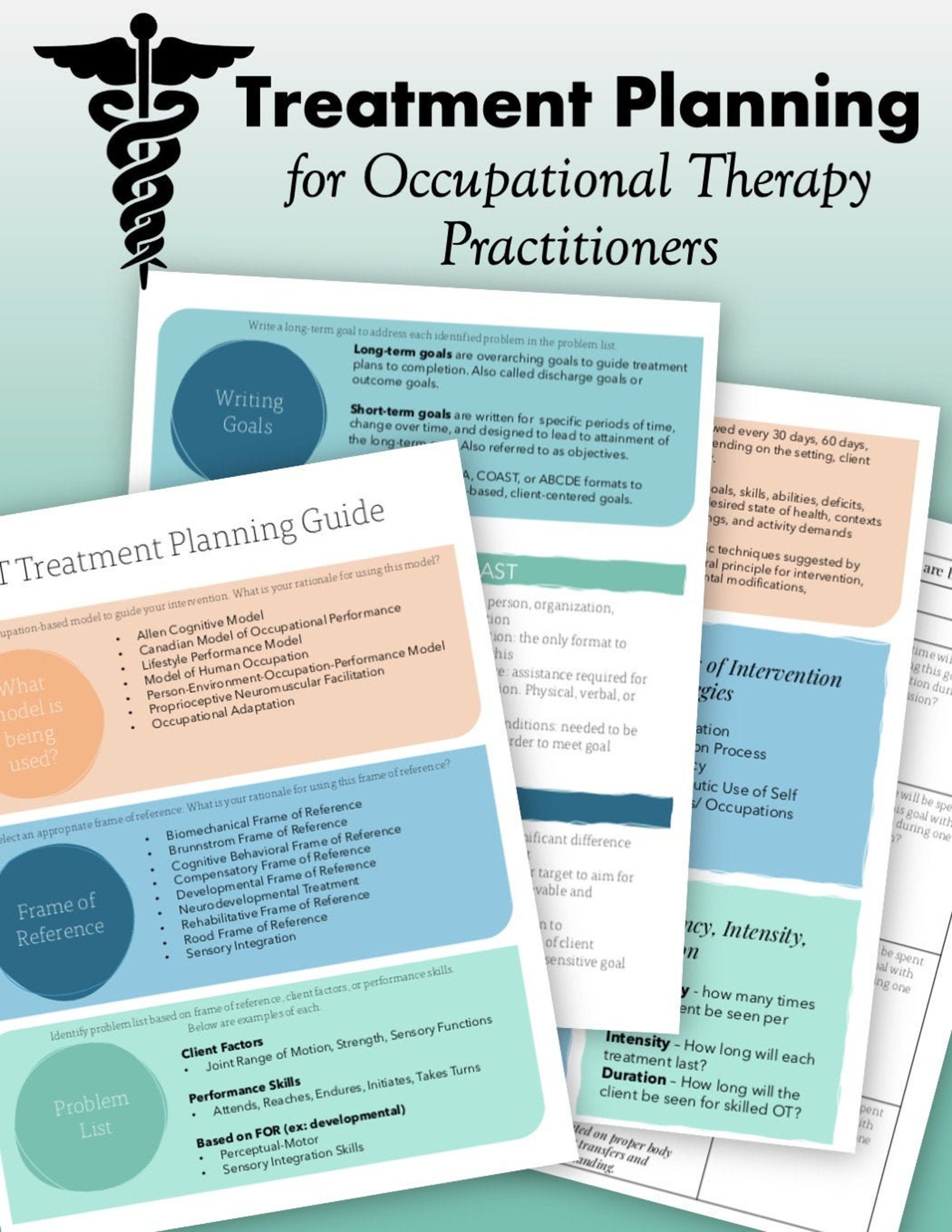 Treatment Planning for Occupational Therapist Practitioners, Cota ...