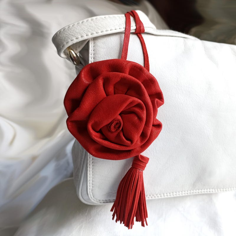 Red Rose Charm - Etsy