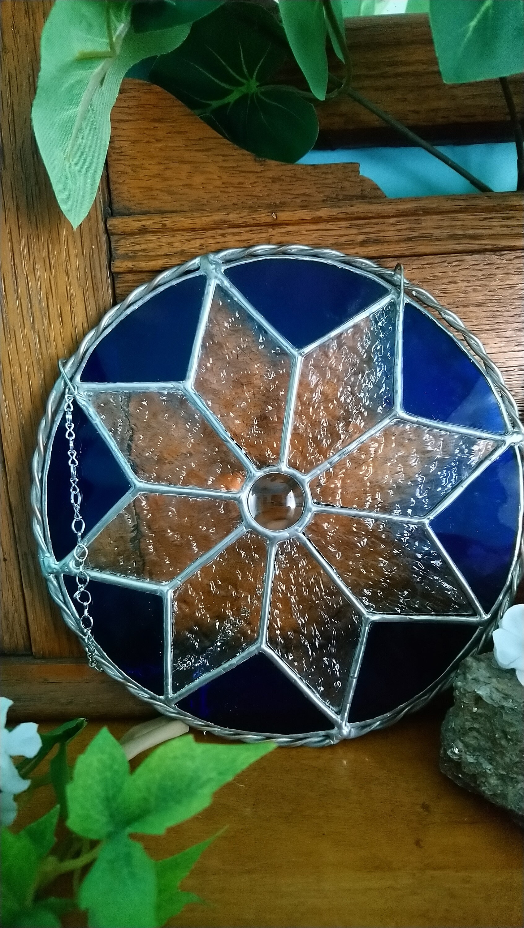 Star Burst Stained Glass Panel - Etsy