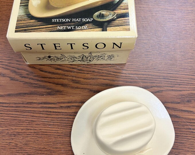 Vintage NOS Stetson Cowboy Hat Shaped Bar Soap - Etsy