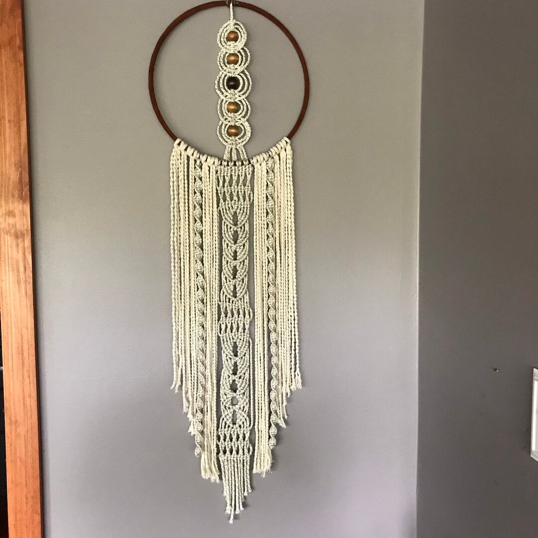 Macrame Round Wall Hanging - Etsy