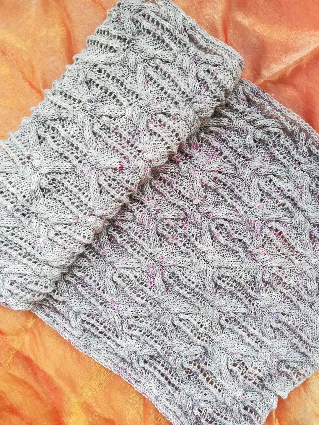 Knitted Lace Scarf Pattern, Stalactites Shawl (PDF Pattern) - Etsy