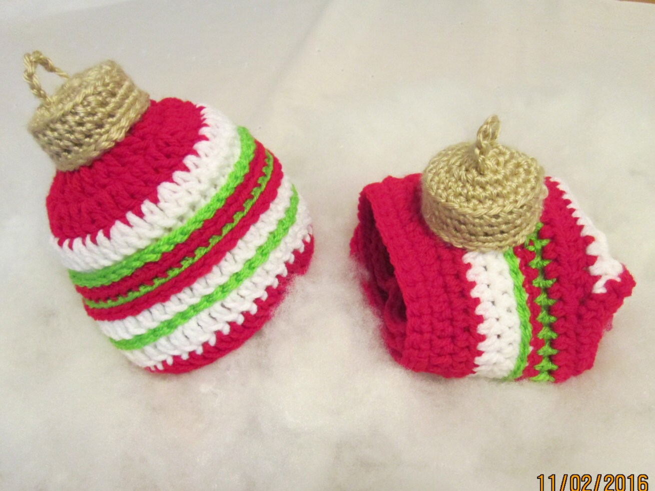 Christmas Ornament Hat and Diaper Cover - Etsy